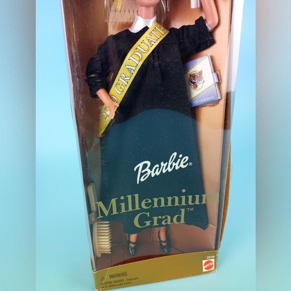 Mattel | Toys | Mattel Vintage 999 Millennium Grad Barbie Doll W Black ...